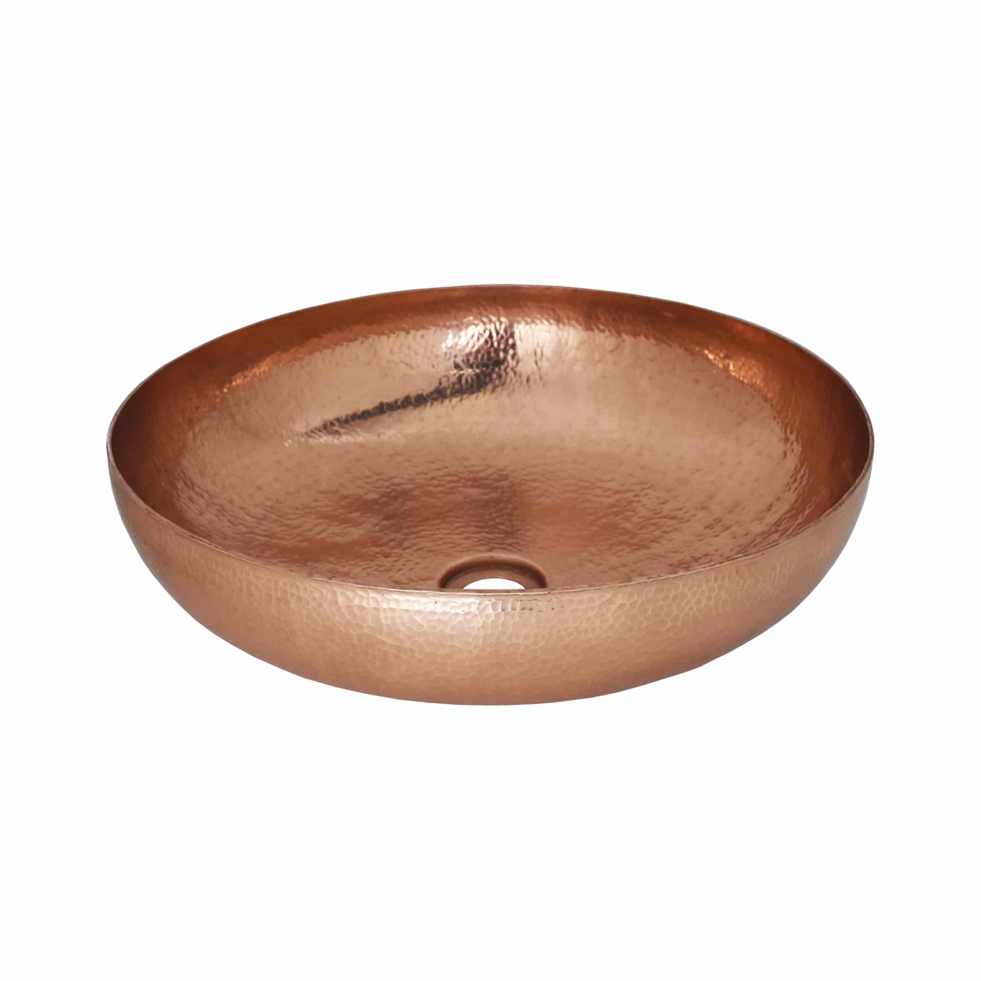 Native Trails Maestro 17" Round Vessel Copper Bathroom Sink, Polished ...