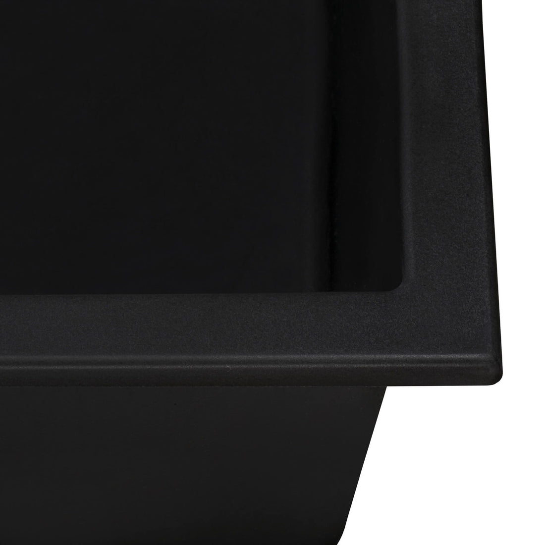 Ruvati 25-inch epiRock Workstation Charcoal Black Undermount Laundry S