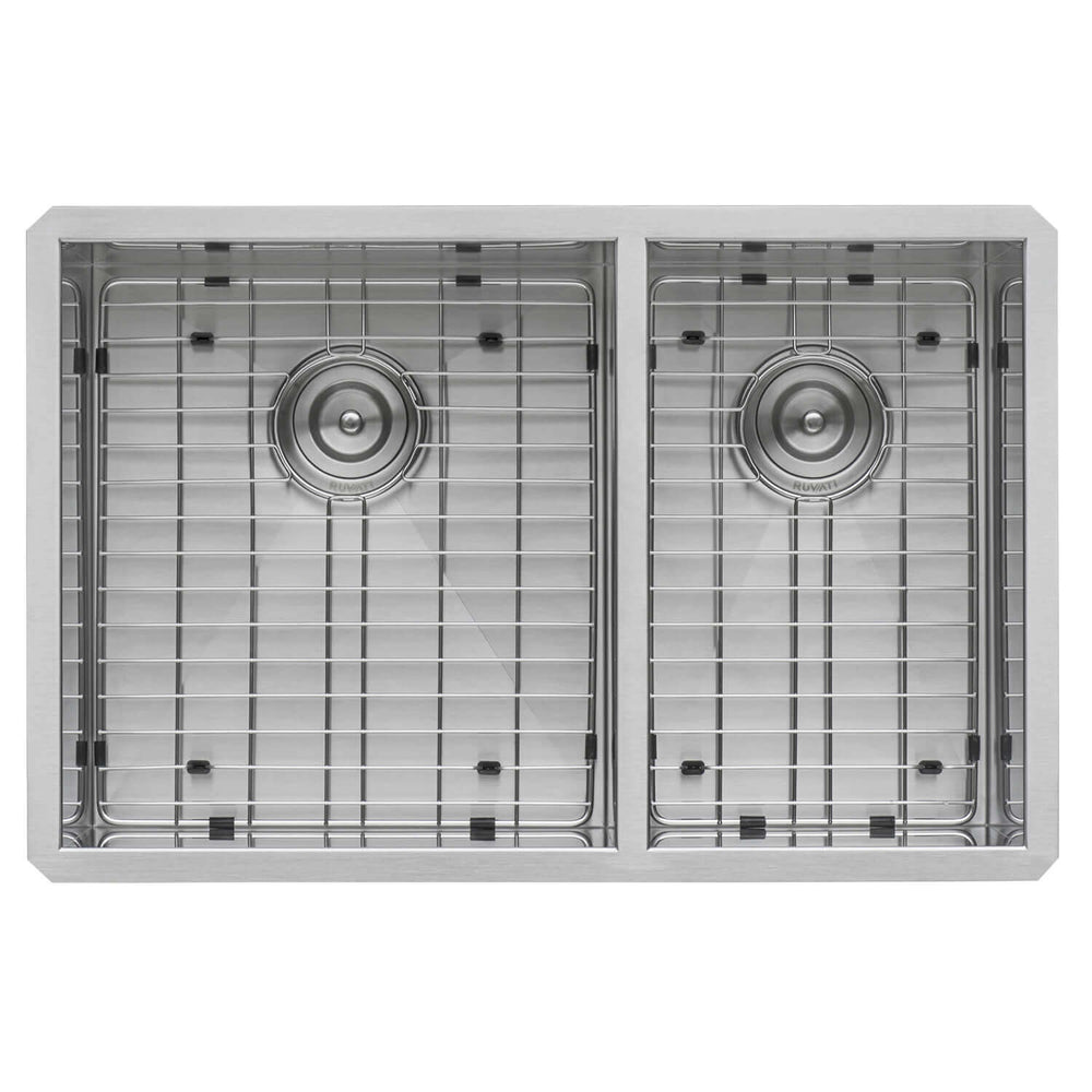 Ruvati Nesta 29" Undermount Stainless Steel Kitchen Sink, 60/40 Double