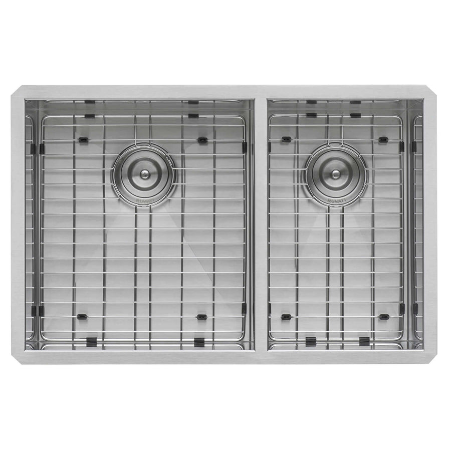 Ruvati Nesta 29" Undermount Stainless Steel Kitchen Sink, 60/40 Double