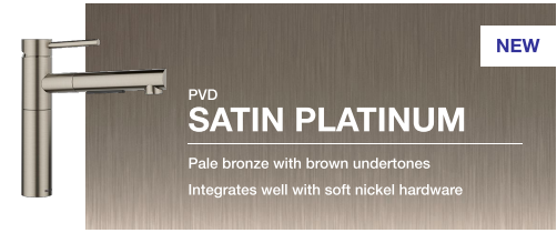 Blanco Linus Low Arc Pull-Out Dual-Spray Kitchen Faucet, Satin Platinu