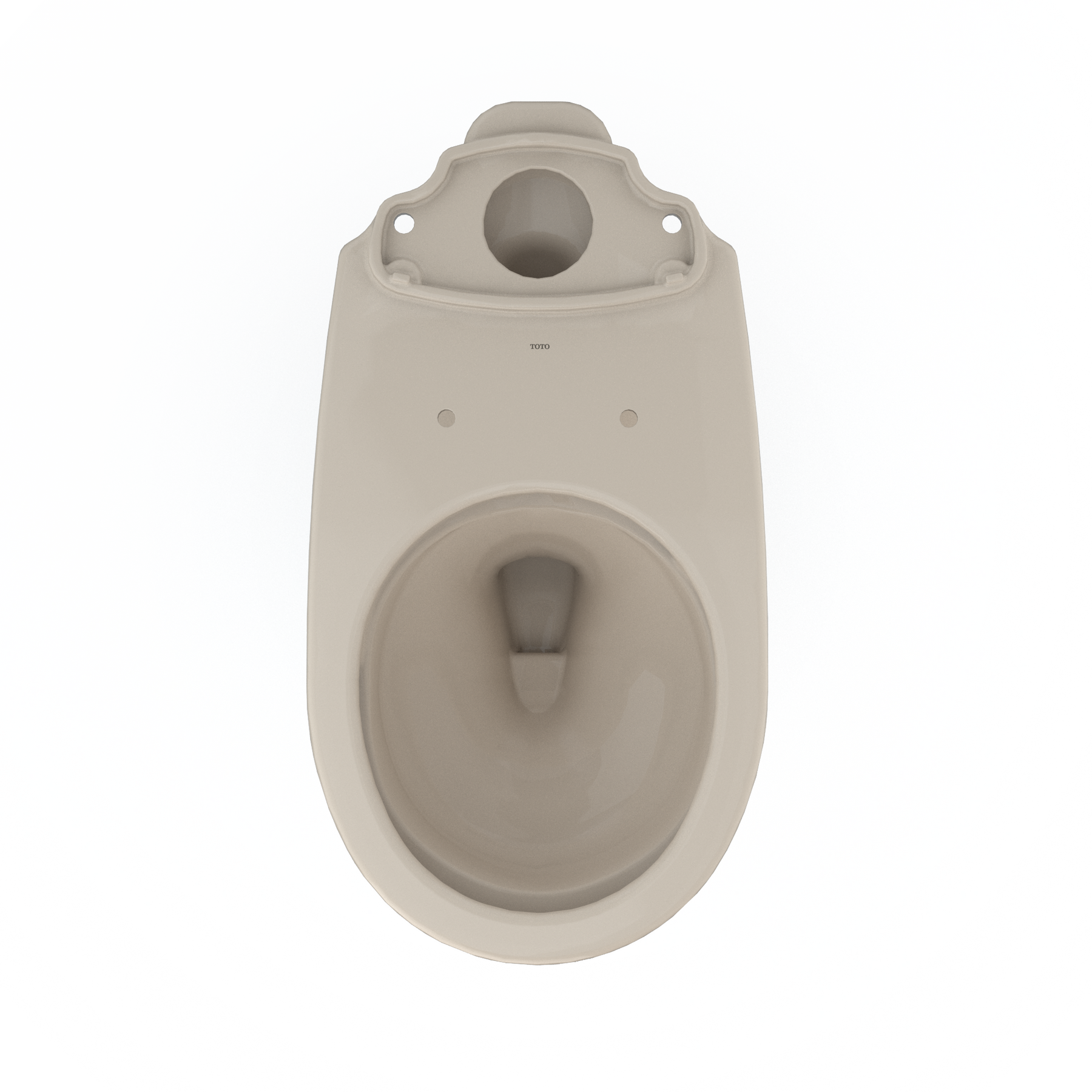 TOTO Drake Round TORNADO FLUSH Toilet Bowl with CEFIONTECT, Bone, Vitr