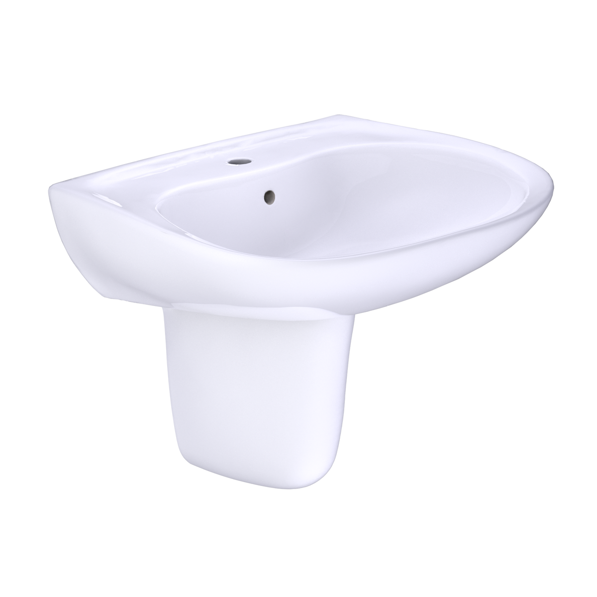 TOTO Prominence Oval Wall-Mount Bathroom Sink with CeFiONtect and Shro