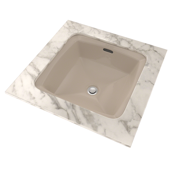 TOTO Connelly Square Undermount Bathroom Sink with CEFIONTECT, Bone, V