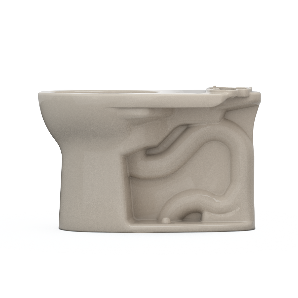 TOTO Drake Round TORNADO FLUSH Toilet Bowl with CEFIONTECT, Bone, Vitr