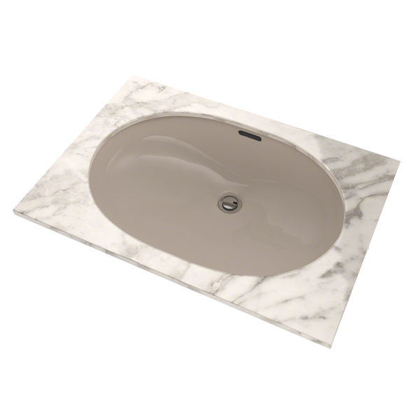 TOTO Oval 19-11/16" x 13-3/4" Undermount Bathroom Sink with CEFIONTECT
