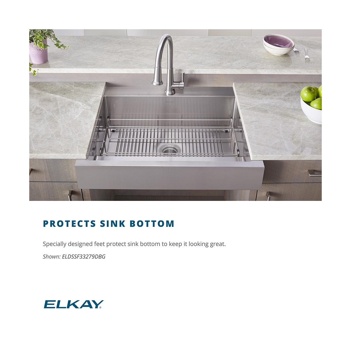 Elkay Stainless Steel 16" x 16" x 11/16" Bottom Grid, GFOBG1717SS