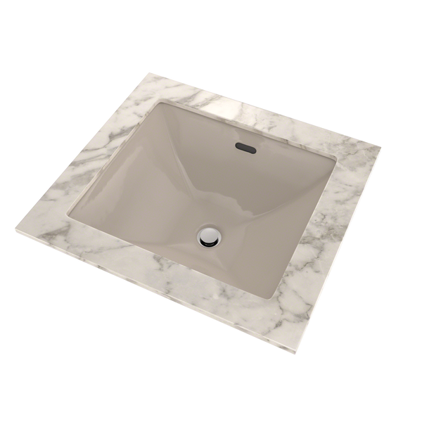 TOTO Legato Rectangular Undermount Bathroom Sink with CEFIONTECT, Bone