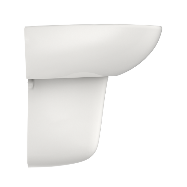 TOTO Supreme Oval Wall-Mount Bathroom Sink with CeFiONtect and Shroud