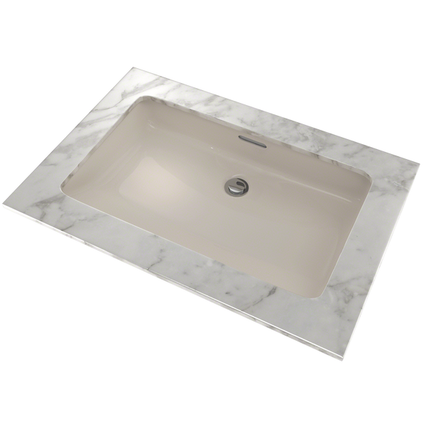 TOTO Rectangular Undermount Bathroom Sink with CEFIONTECT, Sedona Beig