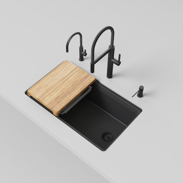 Blanco Inteos 33" Undermount Silgranit Workstation Kitchen Sink, Coal