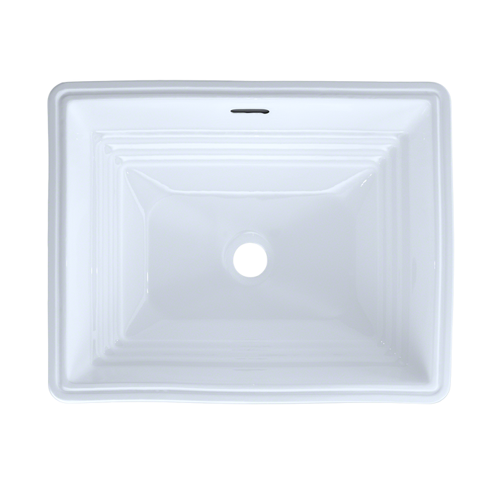 TOTO Promenade Rectangular Undermount Bathroom Sink, Cotton White, Vit