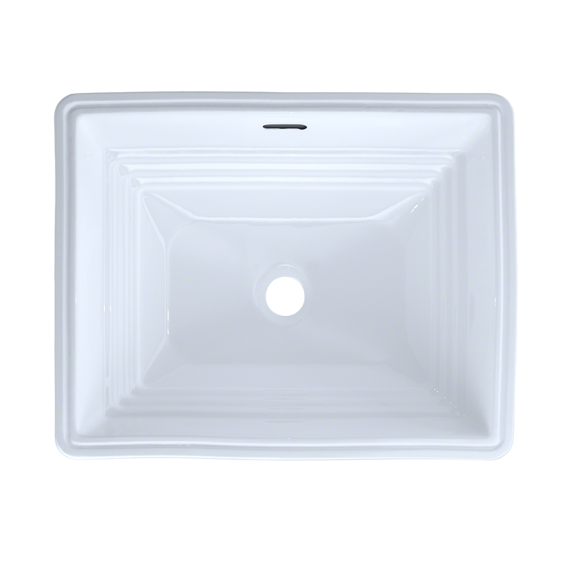 TOTO Promenade Rectangular Undermount Bathroom Sink, Cotton White, Vit