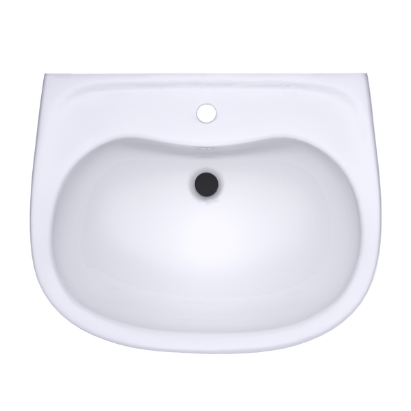 TOTO Prominence Oval Wall-Mount Bathroom Sink with CeFiONtect and Shro