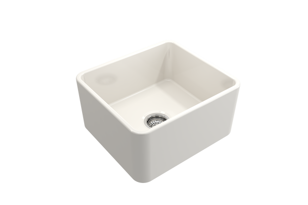 BOCCHI Classico 20" Fireclay Farmhouse Kitchen Sink, Single Bowl ...