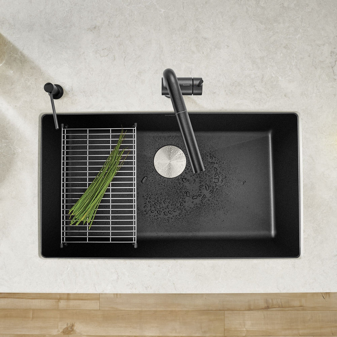 Blanco Precis 32" Undermount Granite Composite Kitchen Sink, Silgranit