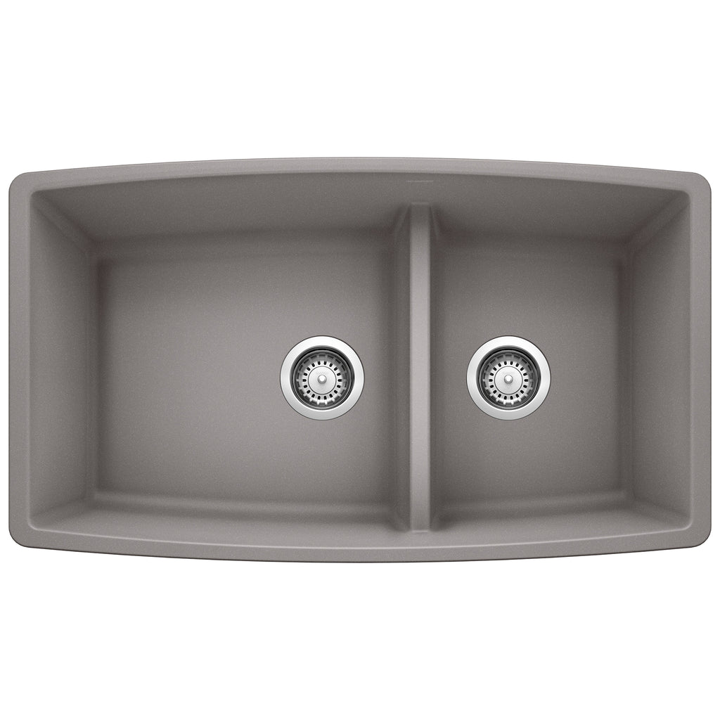 Blanco Performa 33" Undermount Granite Composite Kitchen Sink, Silgran