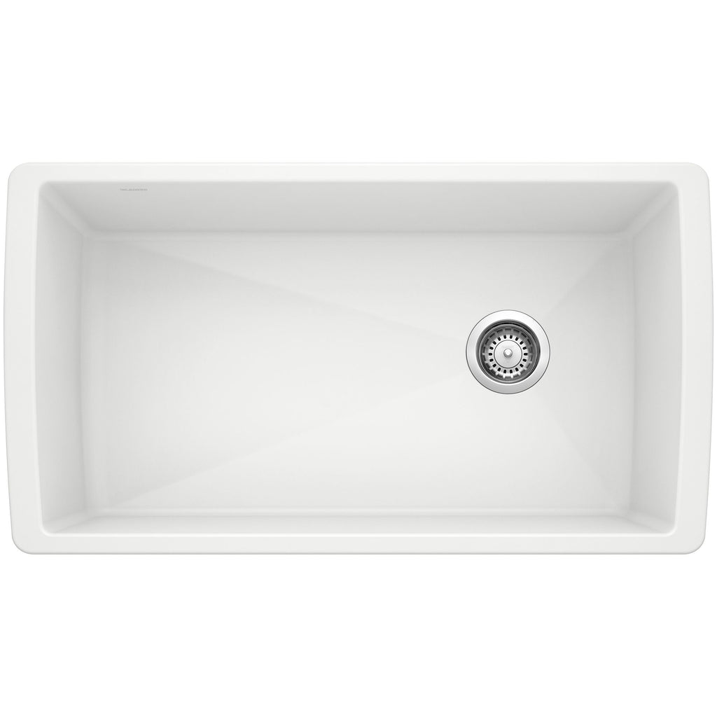 Blanco Diamond 34" Undermount Granite Composite Kitchen Sink, Silgrani