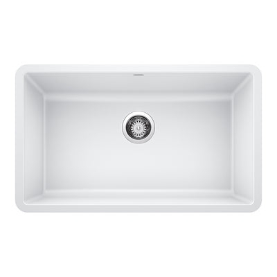 Blanco Precis 30" Undermount Granite Composite Kitchen Sink, Silgranit