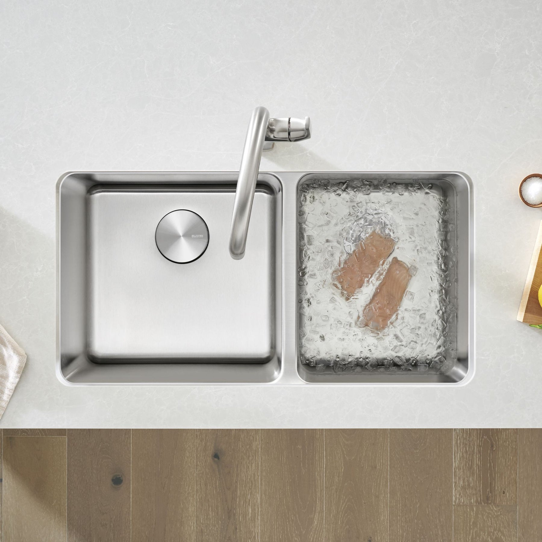 Blanco Formera 33" Undermount Stainless Steel Kitchen Sink, 60/40 Doub