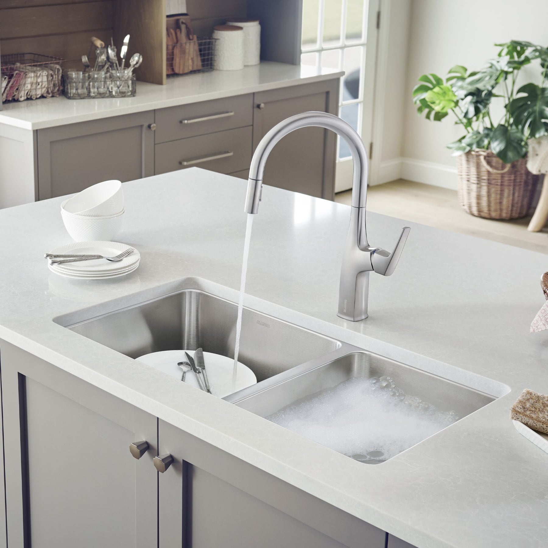 Blanco Formera 33" Undermount Stainless Steel Kitchen Sink, 60/40 Doub