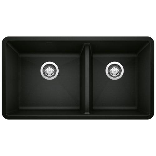 Blanco Precis 33" Undermount Granite Composite Kitchen Sink, Silgranit