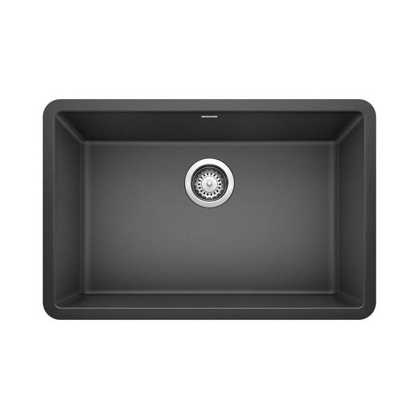 Blanco Precis 27" Undermount Granite Composite Kitchen Sink, Silgranit