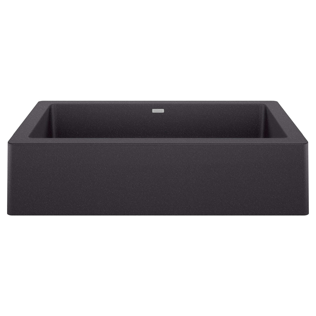 Blanco Vintera 30" Granite Composite Workstation Farmhouse Sink, Silgr