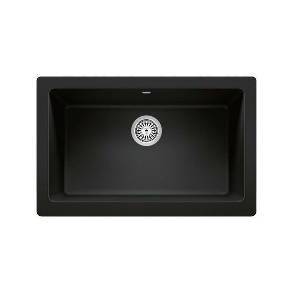 Blanco Vintera 30" Granite Composite Workstation Farmhouse Sink, Silgr