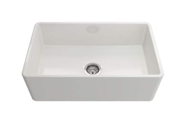 Crestwood CW-CL-30-WHITE 30" White Fireclay Farmhouse Sink – The Sink ...