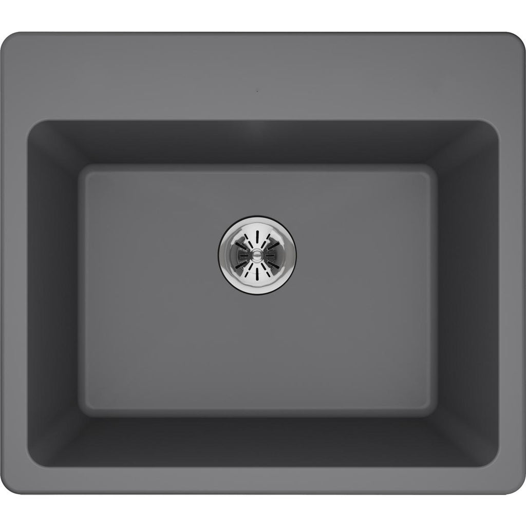 Elkay ELG252212PDGS0 Classic 25" Quartz Laundry Sink, Single Bowl ...