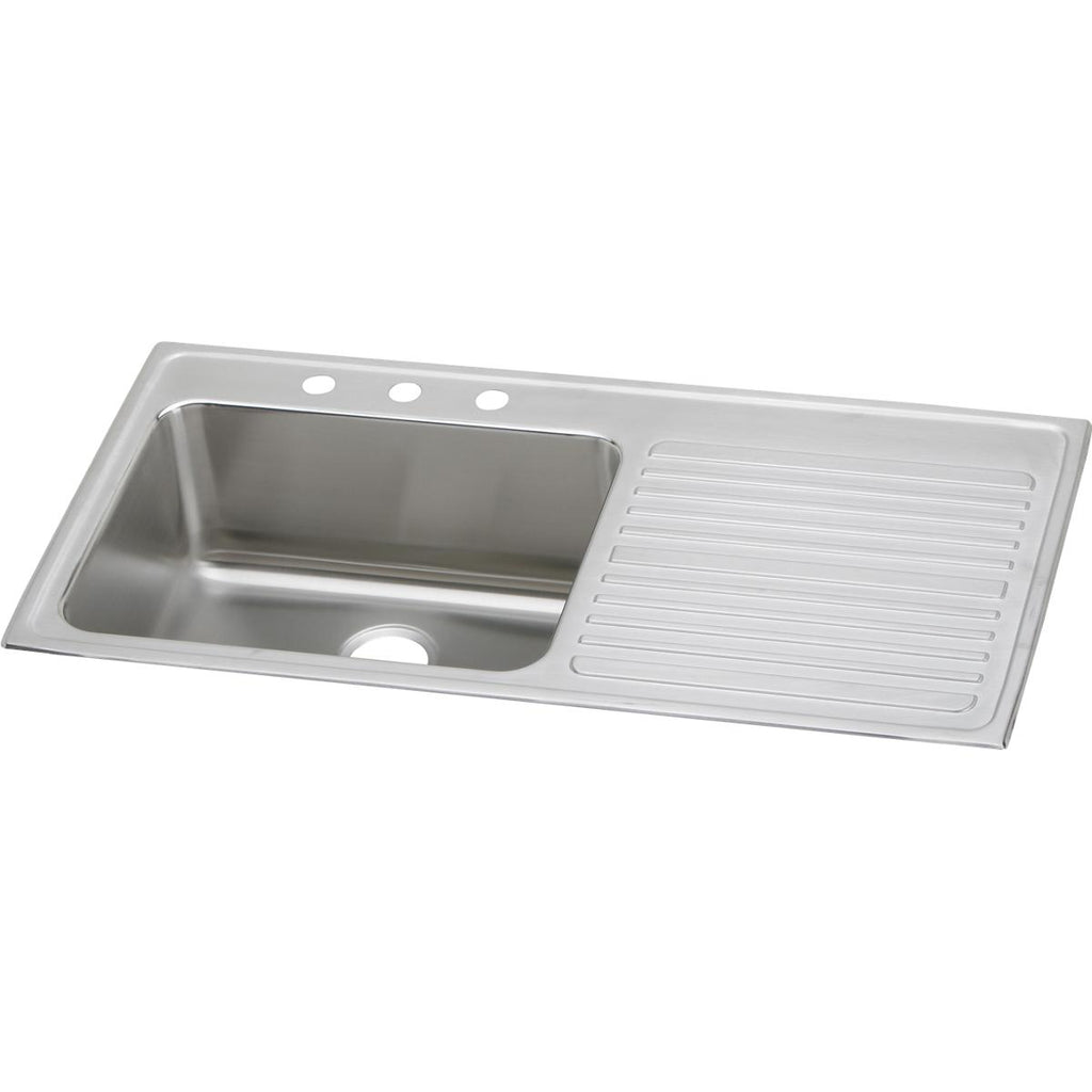 Elkay ILGR4322L2 Lustertone Classic 43" Stainless Steel Kitchen Sink ...