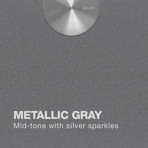 Blanco Decorative Metal Disposal Flange Drain - Metallic Gray, 240335