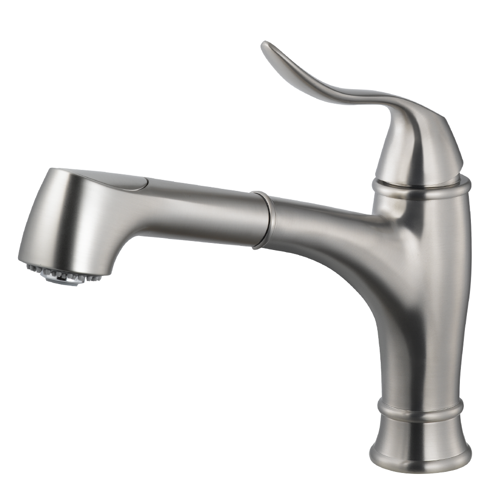 Houzer Surge Pull Out Kitchen Faucet Brushed Nickel, SURPO-571-BN