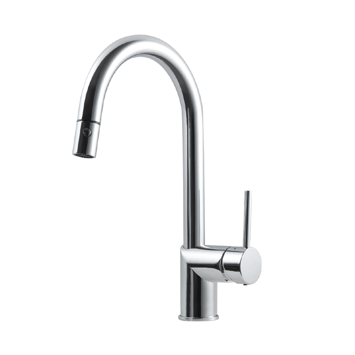 Houzer Vitale Pull Down Faucet, CeraDox, Polished Chrome, VITPD-668-PC