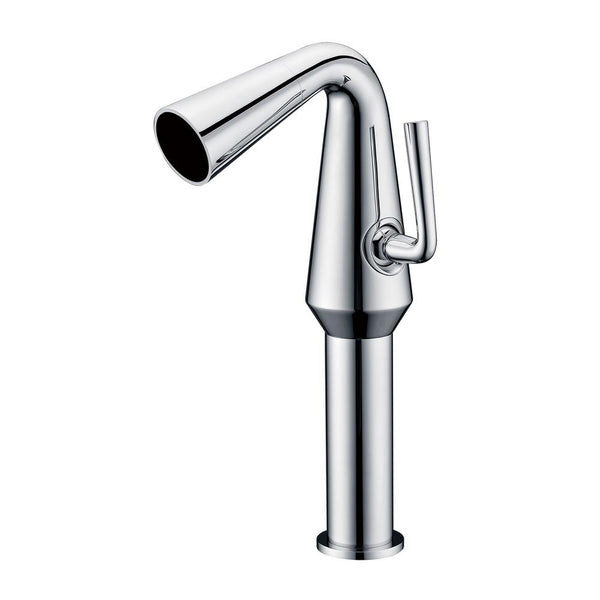 ALFI Polished Chrome Single Hole Tall Cone Waterfall Bathroom Faucet